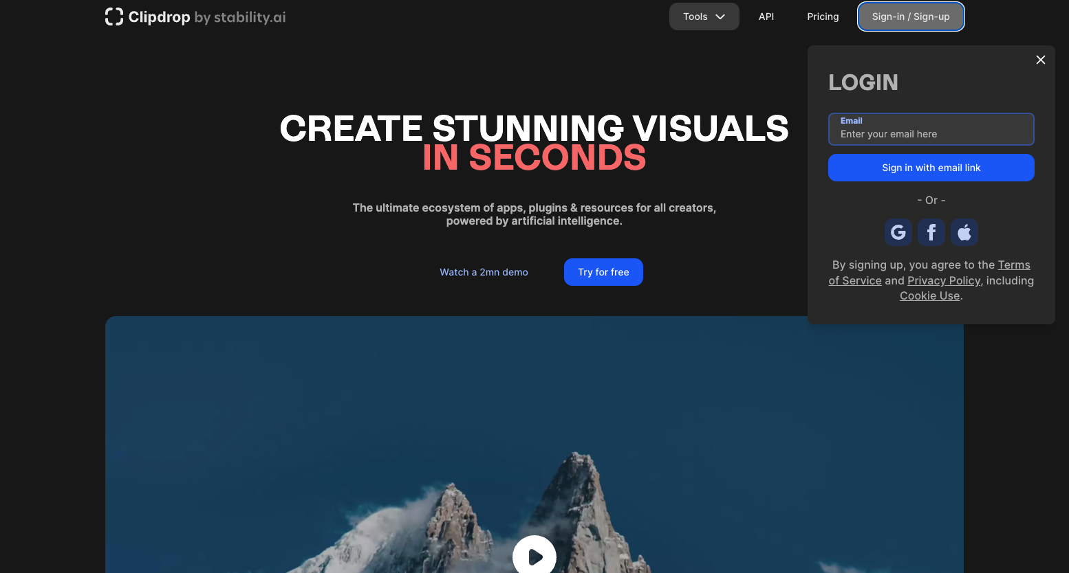 【無料】全てのPCでStable Diffusionが使えるAIツール「ClipDrop」 | SE Republic